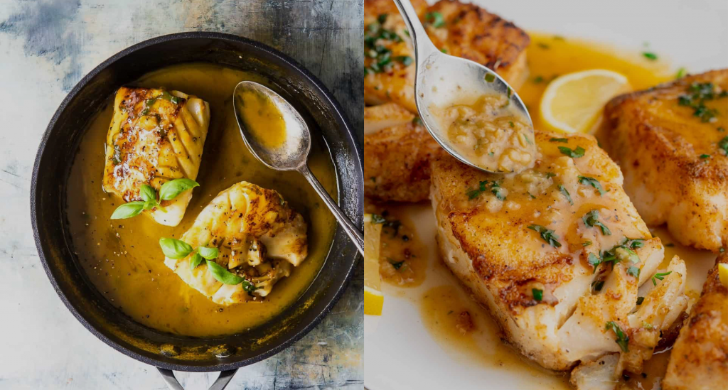Pan-Fried Cod with Lemon Butter Sauce - Spotrpage File Market